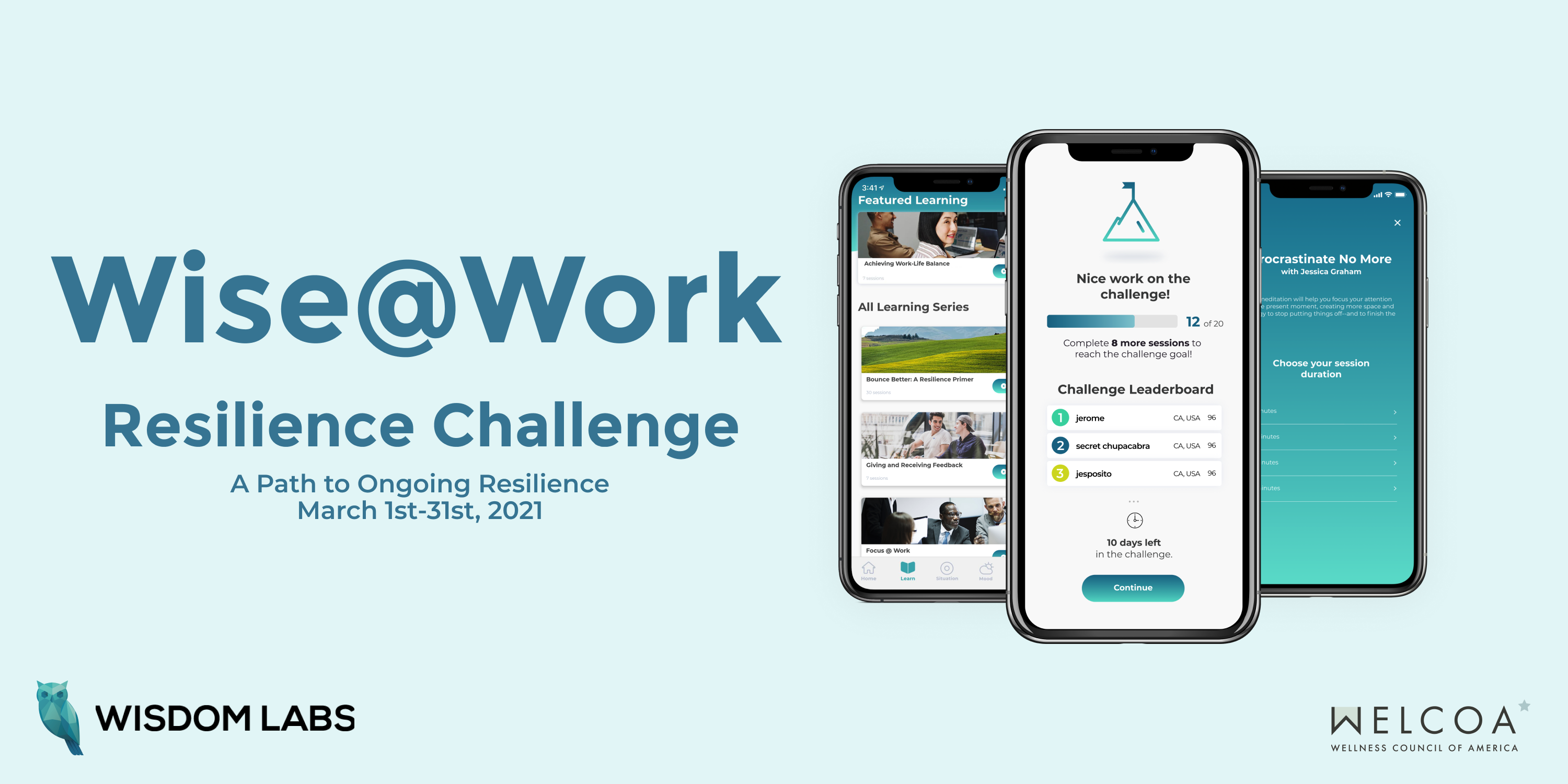 Wisdom Labs Announces Resilience Challenge to Support Workplaces